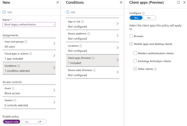 Part 1: Conditional Access Report-only – Microsoft Cloud Tech blog