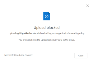 Prohibit upload sensitive data in Microsoft 365 – Microsoft Cloud Tech blog