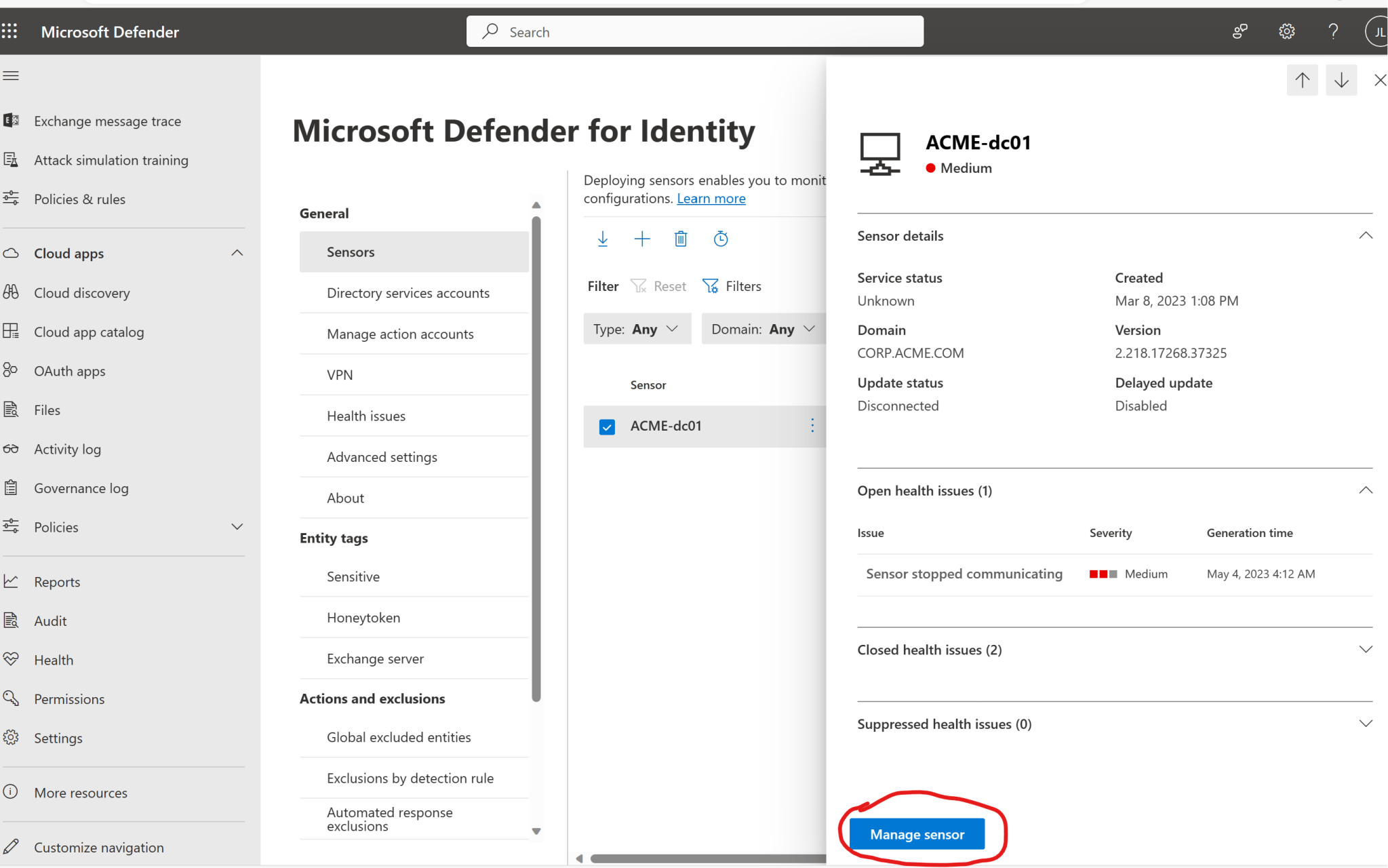 Microsoft Defender for Identity Service fails to start, event error ...